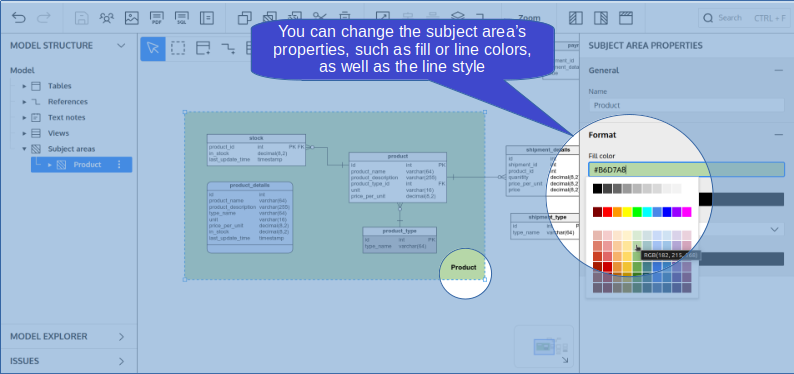 Tip 15 How To Visually Group Tables And Organize Large Database Models Using Subject Areas 1733