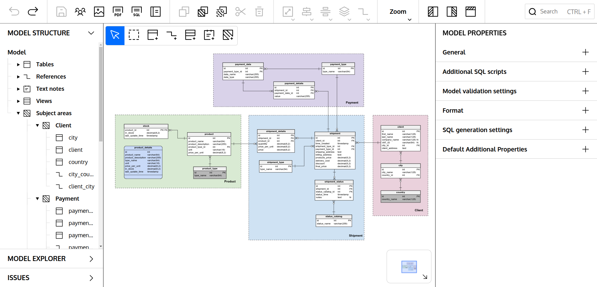 Tip 15 How To Visually Group Tables And Organize Large Database Models Using Subject Areas