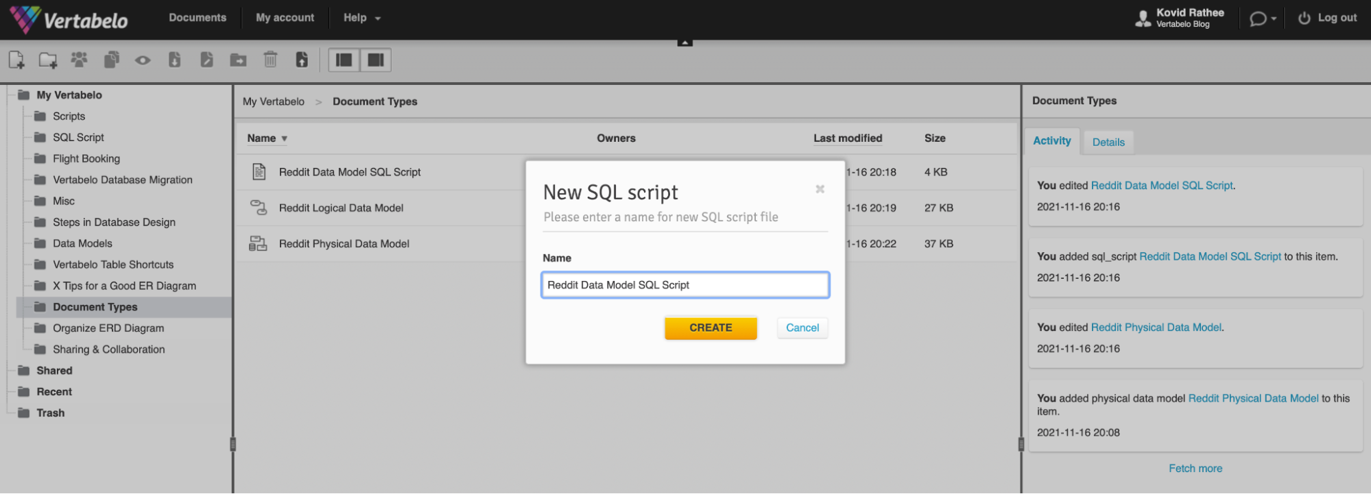 What Are Document Types In Vertabelo Vertabelo Database Modeler