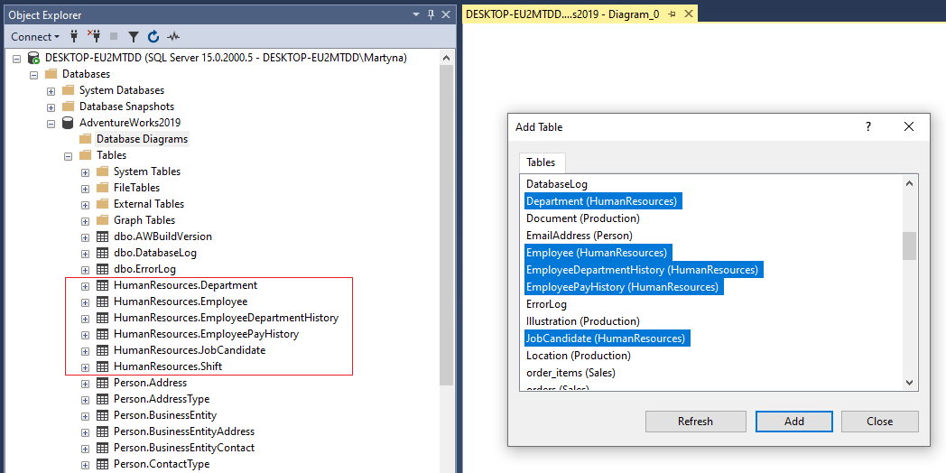 How To Export An SQL Server Database Schema Into A Diagram Vertabelo